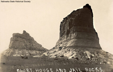 Marker Monday: Courthouse and Jail Rocks - Nebraska State Historical ...