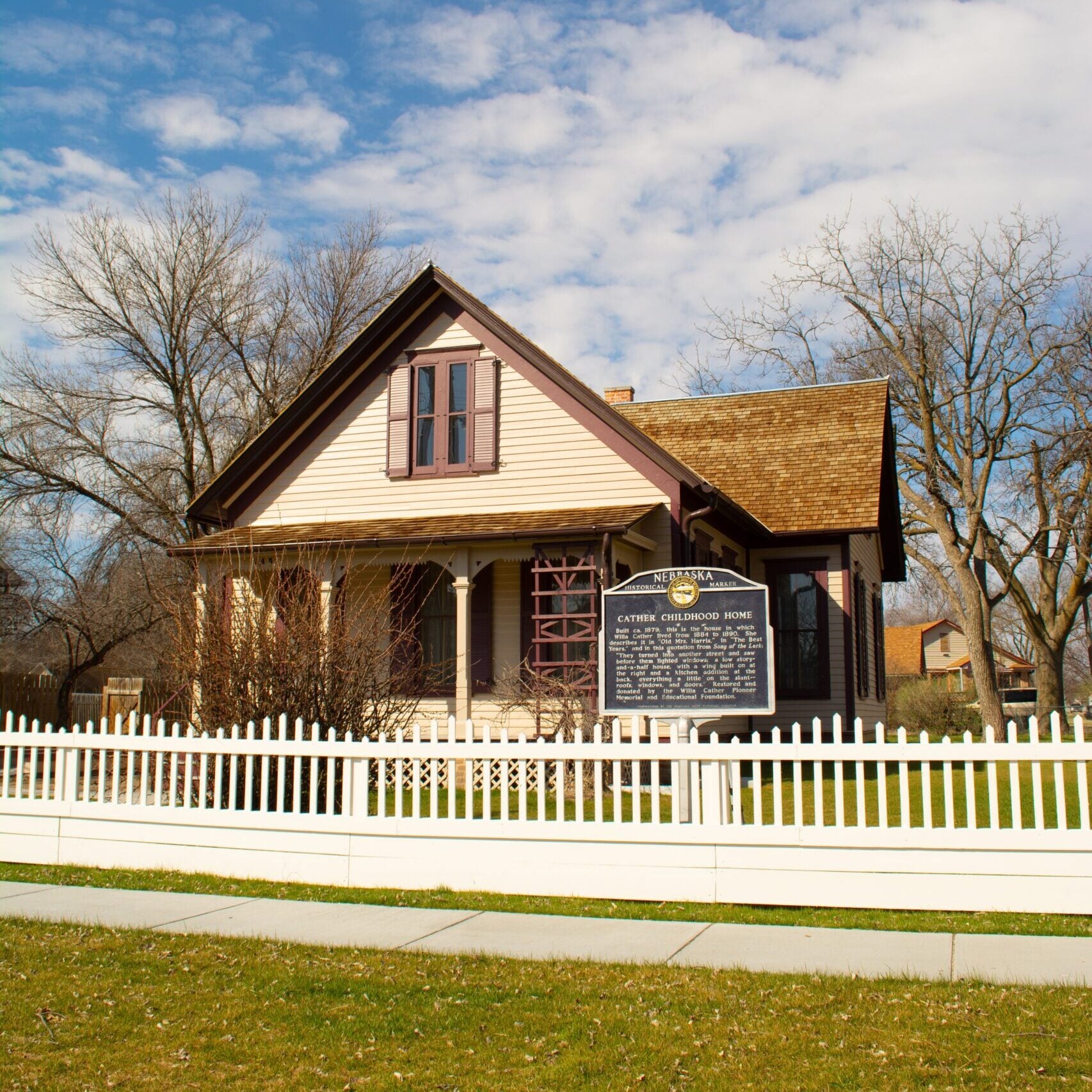 Marker Monday: Cather Childhood Home - Nebraska State Historical Society