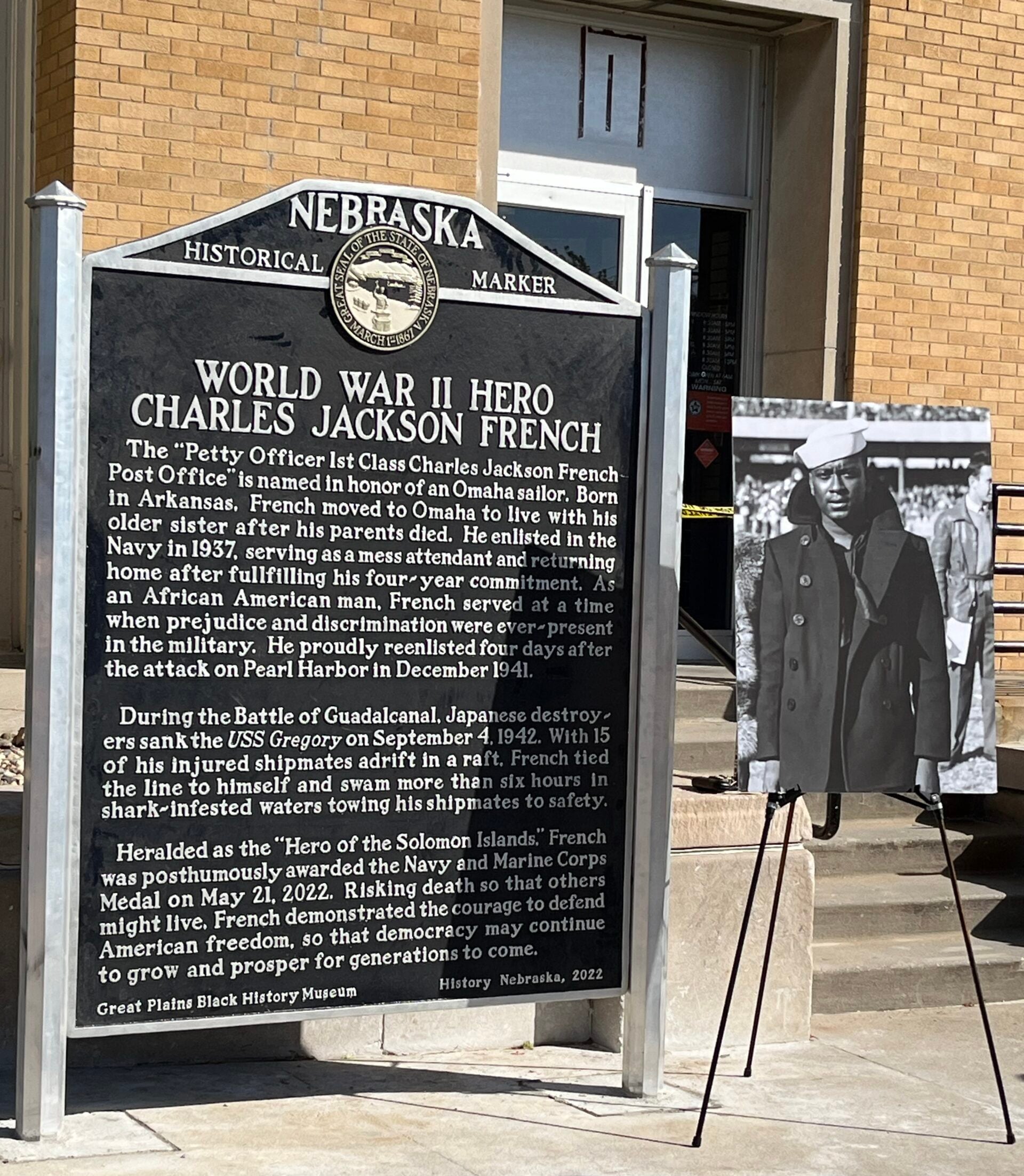 Marker Monday: World War II Hero Charles Jackson French - Nebraska ...