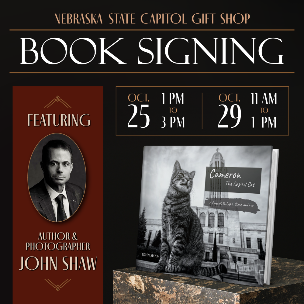 John Shaw's "Cameron the Capitol Cat" Book Signing - Nebraska State ...