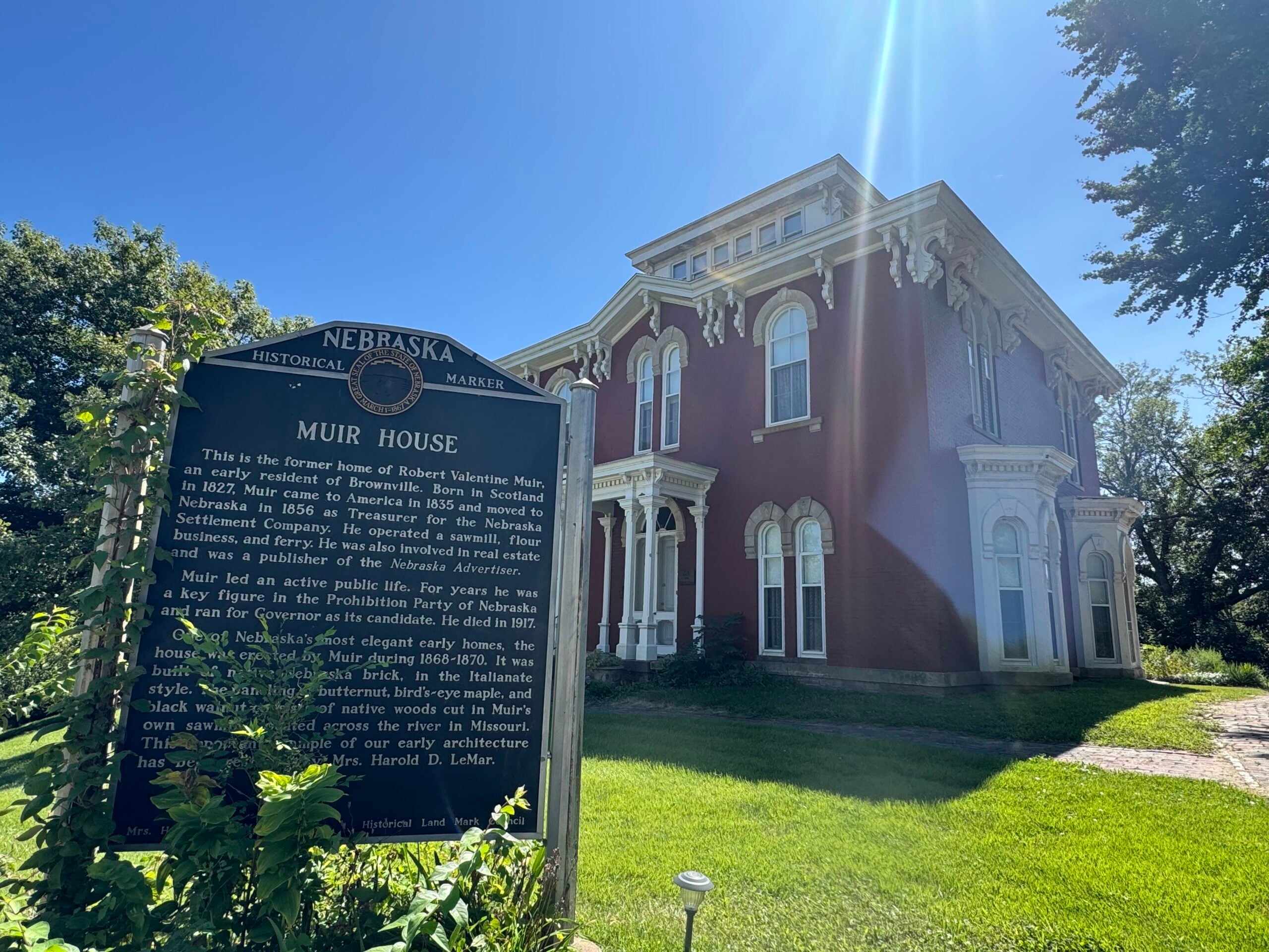 Marker Monday: Muir House - Nebraska State Historical Society